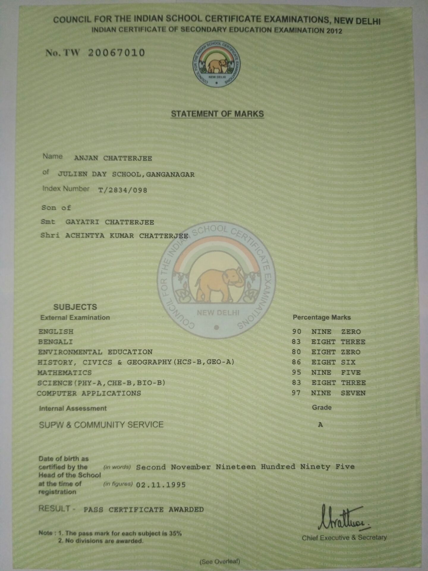 Icse Marksheet By Rishav Giri Issuu Vrogue